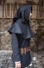 Cucullus - Wool Medieval Cowl - Black