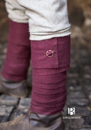 Aki Wool Leg Wraps - Red
