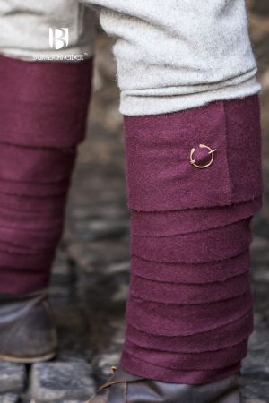 Aki Wool Leg Wraps - Red