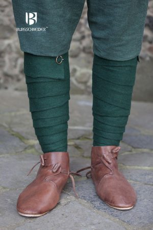 Aki Wool Leg Wraps - Green