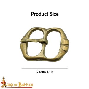 Small Two Ring Small Brass Buckle