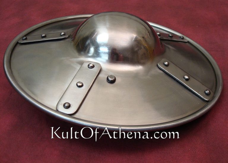 Plated Steel Buckler - 12 Inch- 14 Gauge Steel