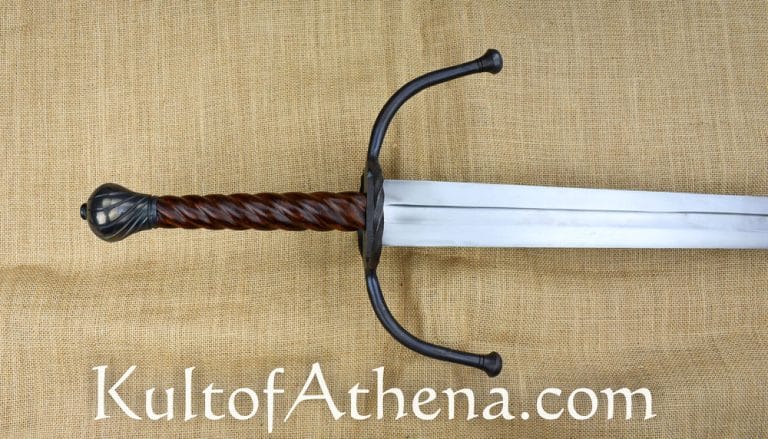 German Longsword with Twisted Wood Grip - Stage Combat Version