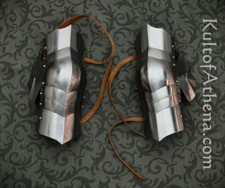15th Century Poleyns - Knee Armor - 18 Gauge