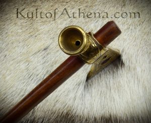 Peace Pipe Tomahawk - Brass with Steel Edge