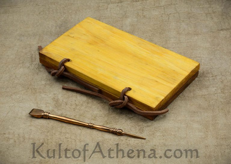 Roman Wax Writing Tablet with Bronze Stylus