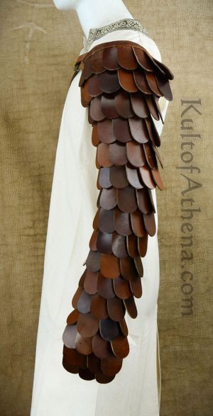 Gladiator Leather Scale Arm Armor (single arm)