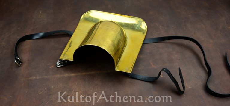 Gladiator Galerus Shoulder Guard - 18 Gauge Brass