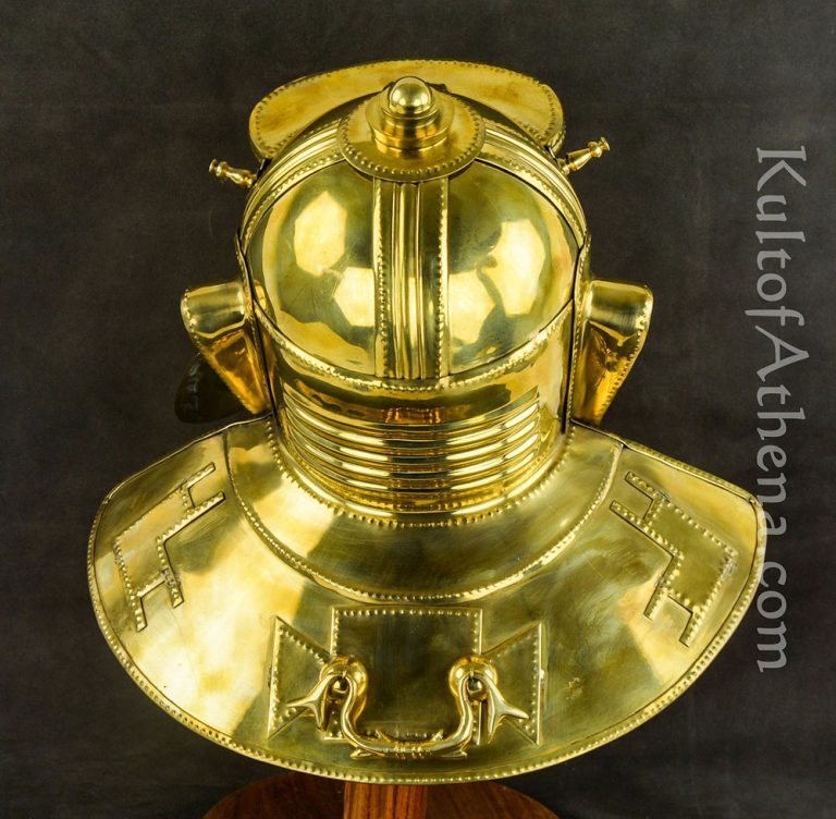 Roman Niedermoermter Helmet - 18 Gauge Brass
