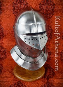 16th Century English Close Helm - 16 Gauge