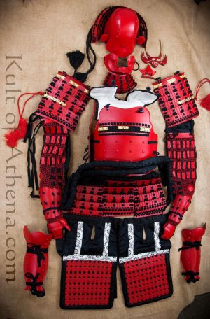 Samurai Armor Set - The Akai Oni Samurai