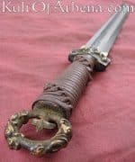 Iron Tiger Forge Han Dynasty Dao Dagger with Folded Steel Blade