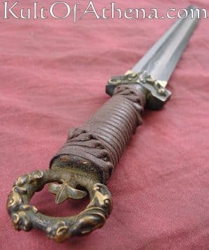 Iron Tiger Forge Han Dynasty Dao Dagger with Folded Steel Blade