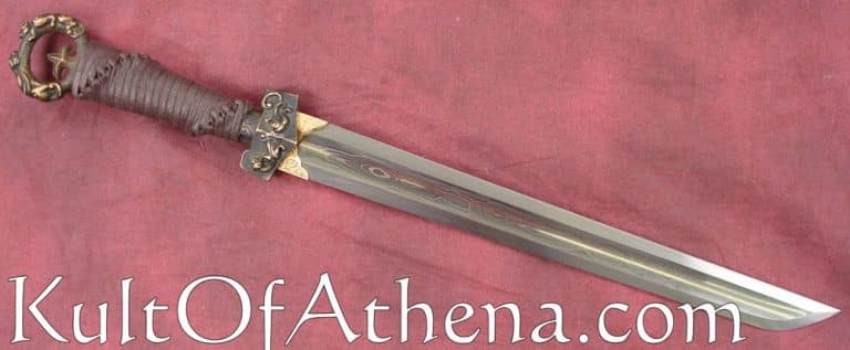 Iron Tiger Forge Han Dynasty Dao Dagger with Folded Steel Blade
