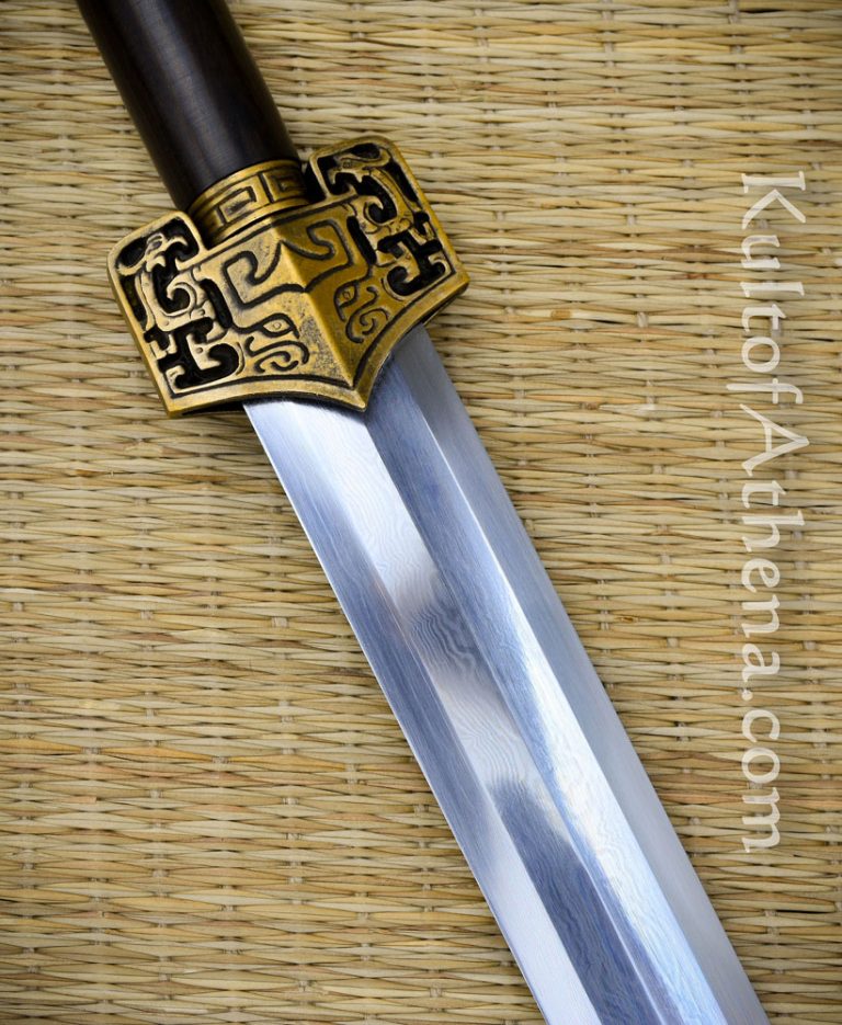 Iron Tiger Forge Han Dynasty Two Handed Jian with Folded Steel Blade