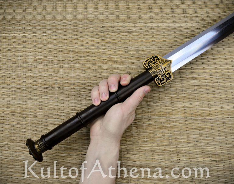 Iron Tiger Forge Han Dynasty Two Handed Jian with Folded Steel Blade