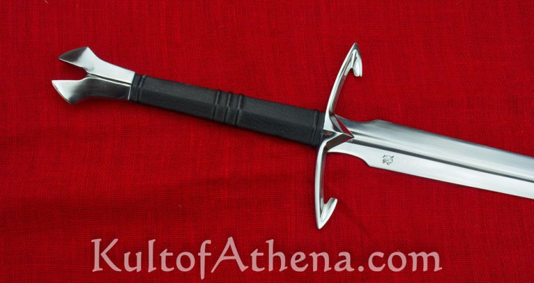 Darksword Black Death Gothic Sword - Black Grip with Integrated Sword Belt