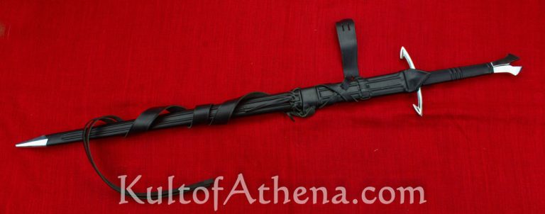 Darksword Black Death Gothic Sword - Black Grip with Integrated Sword Belt