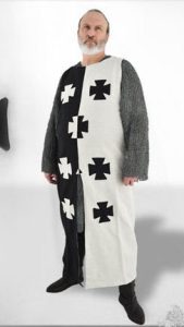 Black and White Crusader Surcoat