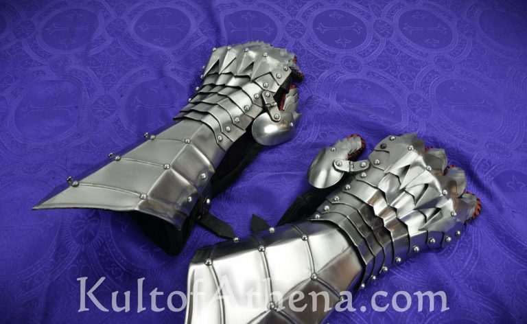 Dark Champion's Gothic Gauntlets - 18 Gauge Steel
