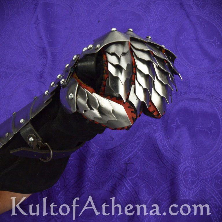 Dark Champion's Gothic Gauntlets - 18 Gauge Steel