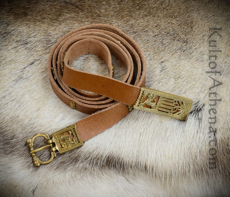 Medieval Wolf Belt - Brown