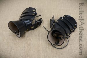 Leather Clamshell Gauntlets
