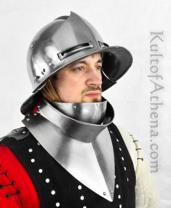 German / Swiss Visored Kettle-Sallet Helm