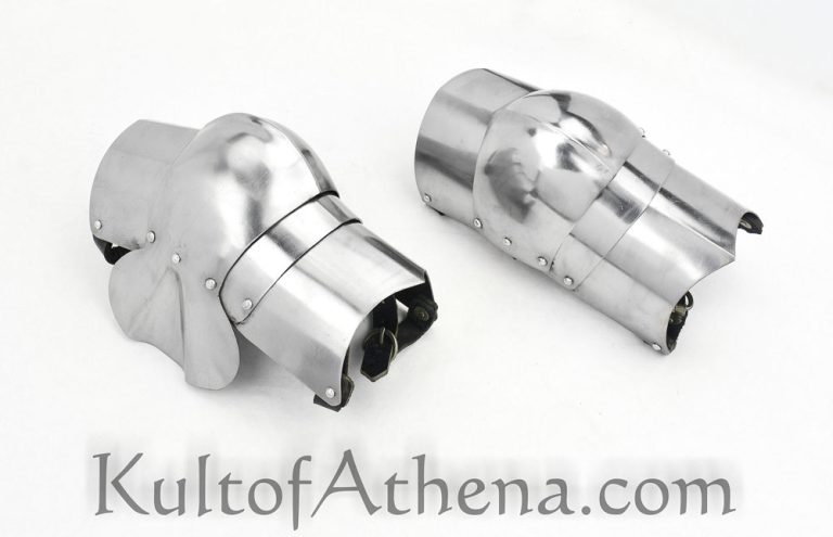 Knee Armor Set / Poleyns - w/ Side Fan Plates