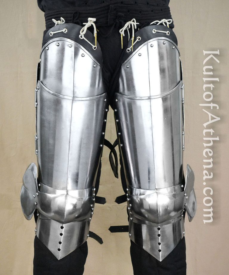 Leg Armor Set / Cuisse and Poleyn - 16 Gauge Steel