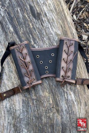 RFB Double Sword Back Harness - Brown and Black