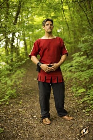 Roman Tunic - Dark Red
