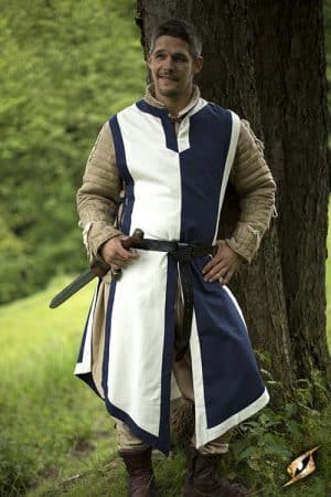 Basic Tabard - Blue and Off-White