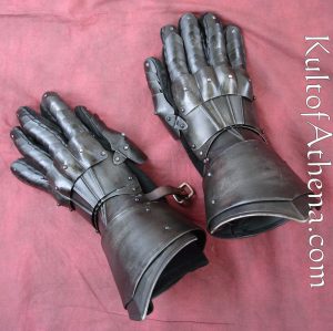 Plate Armor Gauntlets - Medieval Armored Gloves for Sale