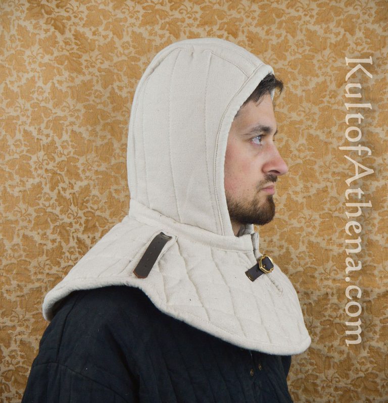 Padded Arming Hood with strap and buckle