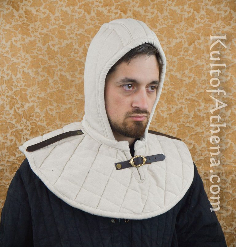 Padded Arming Hood with strap and buckle