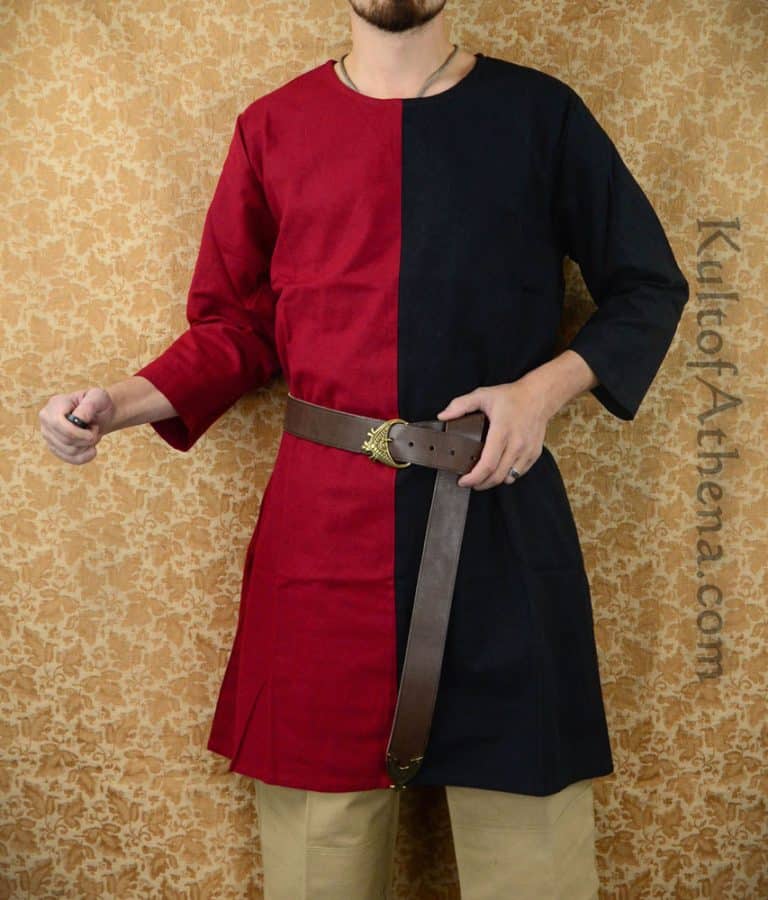 14th Century Tunic - Red & Black