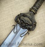 Chinese Folded Steel Double Hook Polearm