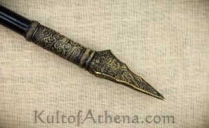 Chinese Folded Steel Double Hook Polearm