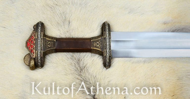 Scandinavian Vendel Chieftain's Sword - Brass Hilt with Tin Plated Accents