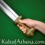 The Fetter Lane Sword - 8th Century Saxon Sword - Antiqued Brass Hilt