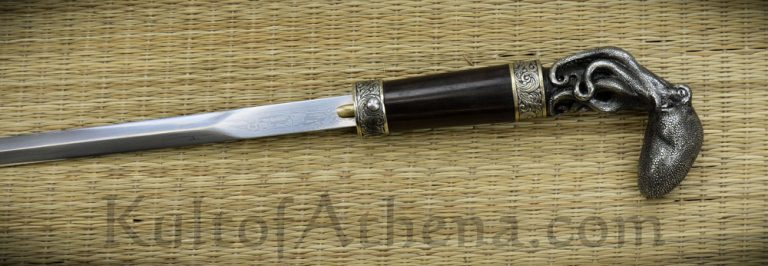 Damascus and Rosewood Octopus Sword Cane