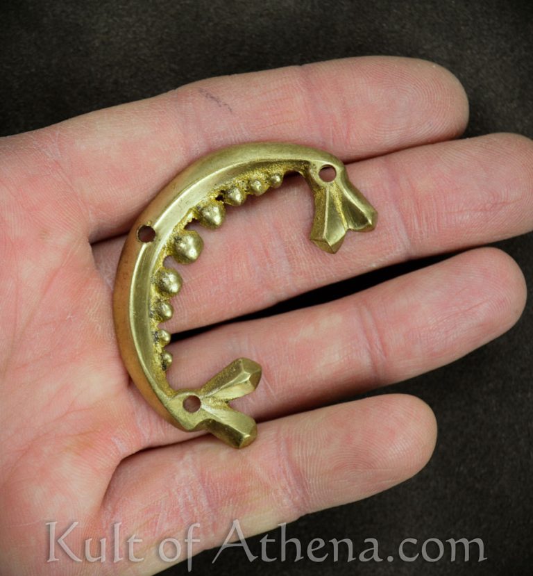 Brass Half Moon Leather Accents with Rivets - Large Stud / Concho - Set ...