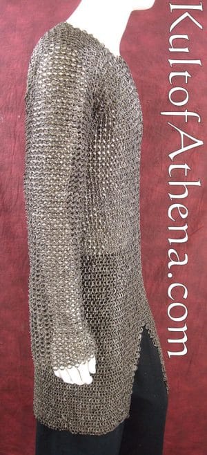 DFDS Chainmail Hauberk- Dome Riveted Construction - Stainless Steel ...
