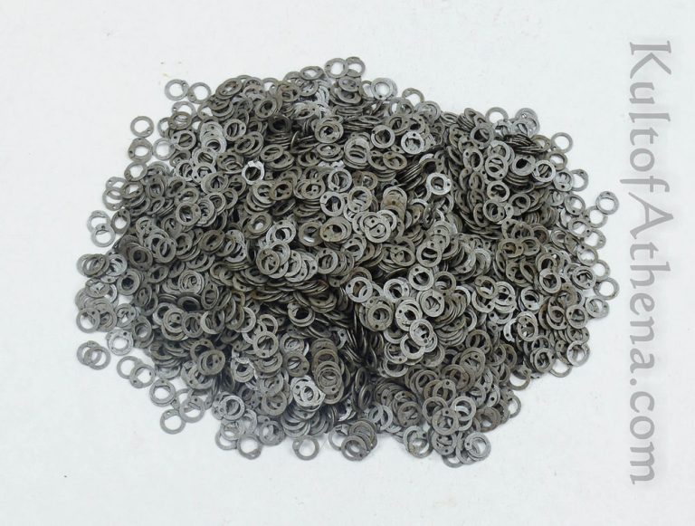 DFNM 1 kg Loose Chainmail Rings - Mild Steel Dome Riveted Flat Rings ...