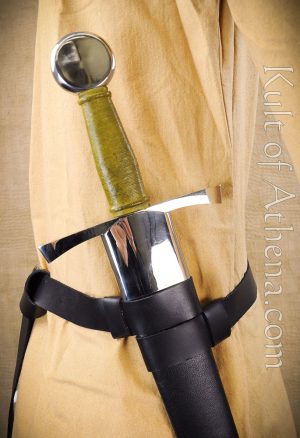 Double Strap Hanging Sword Belt - Black