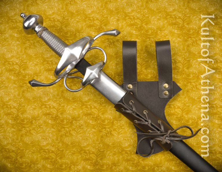 Leather Frog for Sword - Brown - Lord of Battles - Kult of Athena