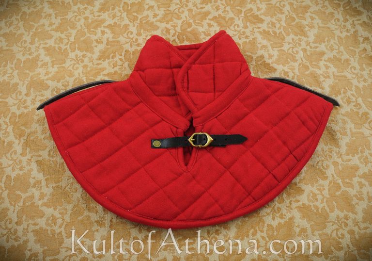 Padded Gambeson Collar - Red