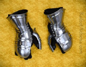 Clamshell Gauntlets - 16 Gauge Steel