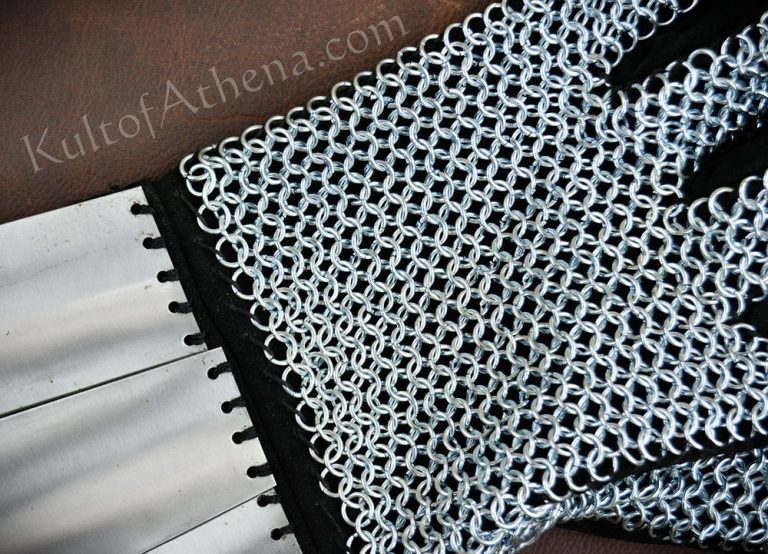 BRZM Chainmail and Splinted Plate Gauntlets - Size XL